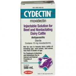Bayer Cydectin Injectable Solution for Beef & Non-Lactating Dairy ...
