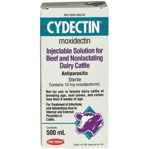 Bayer Cydectin Injectable Solution for Beef & Non-Lactating Dairy ...