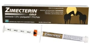 Merial Zimectrin Gold Equine Paste Dewormers (Single Dose) | High ...
