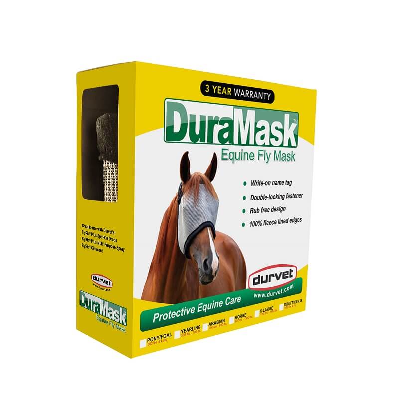 Durvet Fly Rid Dura-Mask Fly Mask - High Plains Cattle Supply