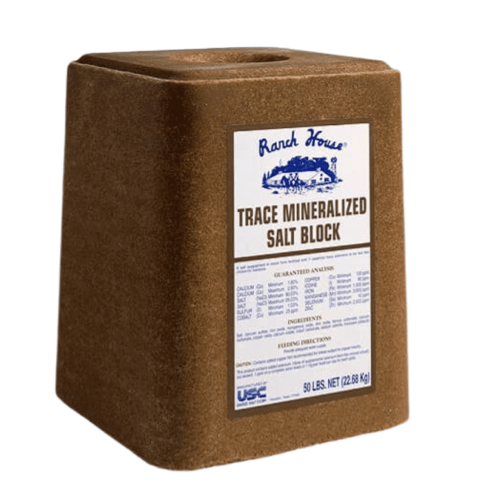 Ranch House Trace Mineral Salt Block (50 lb) - High Plains Cattle Supply
