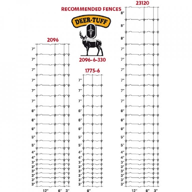 Stay Tuff ST-2096-6-330 Fixed Knot Deer Fence - High Plains Cattle Supply