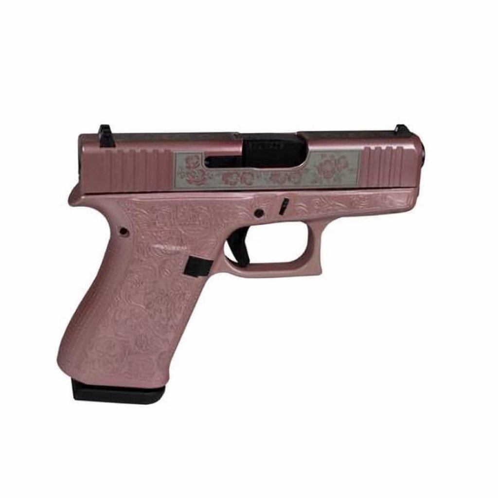 Glock G43X 9mm, "Glock & Roses" Rose Gold (3.41") - High Plains Cattle ...